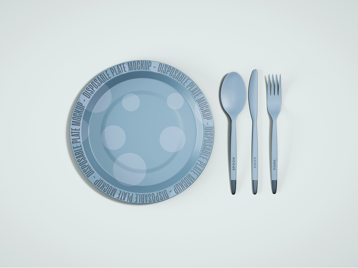 Disposable Plate Mockup • graphicfriend.com