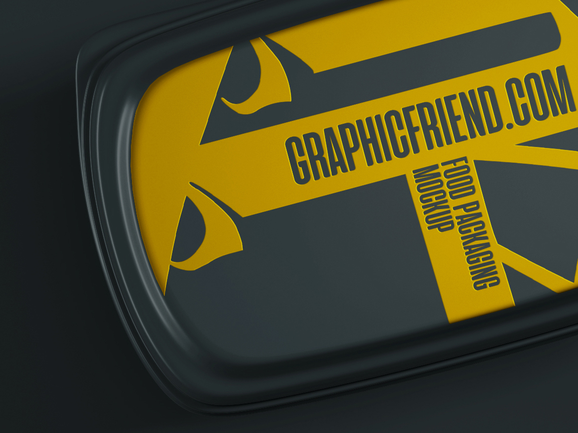 Free Food Container Mockup • graphicfriend.com