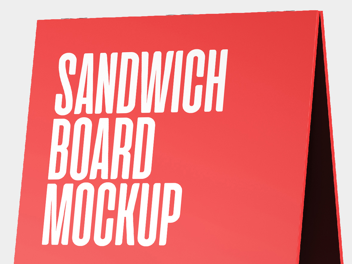 Sandwich Board Mockup • graphicfriend.com