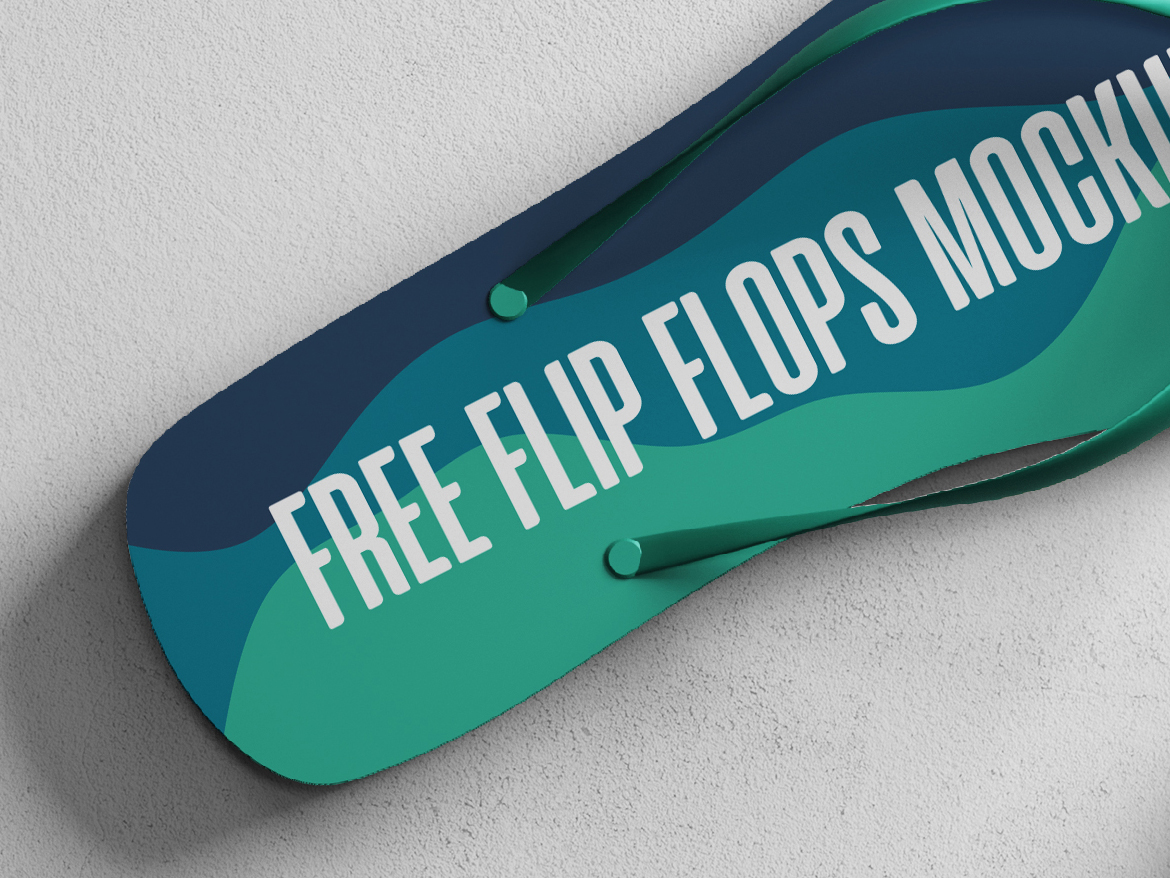 Free Flip Flops Mockup • graphicfriend.com