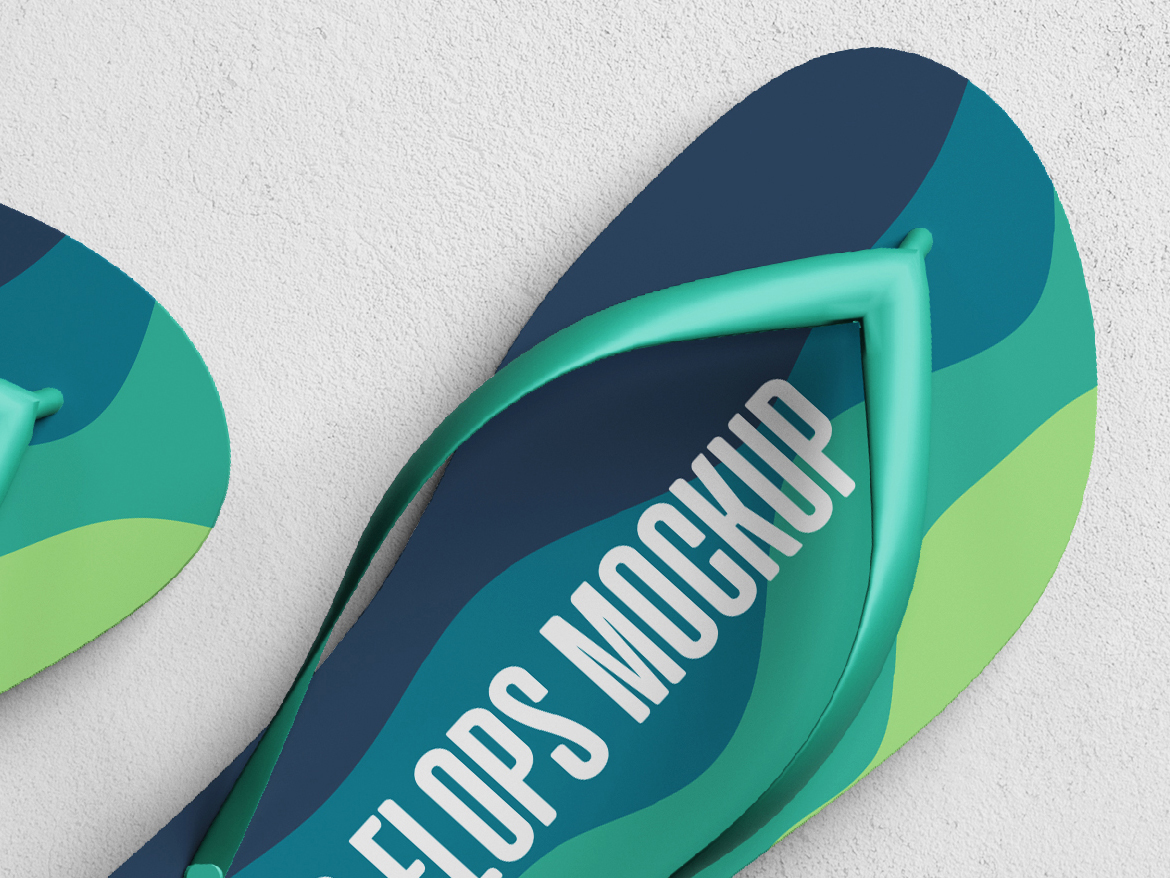 Free Flip Flops Mockup • graphicfriend.com