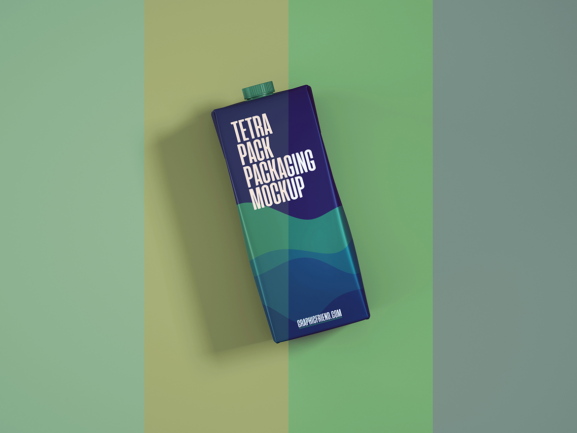 Tetra Pack Packaging Mockup • graphicfriend.com