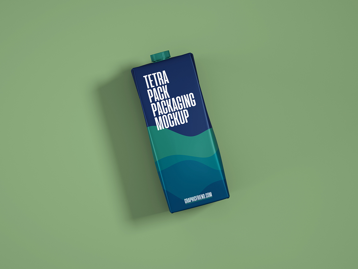 Tetra Pack Packaging Mockup • graphicfriend.com