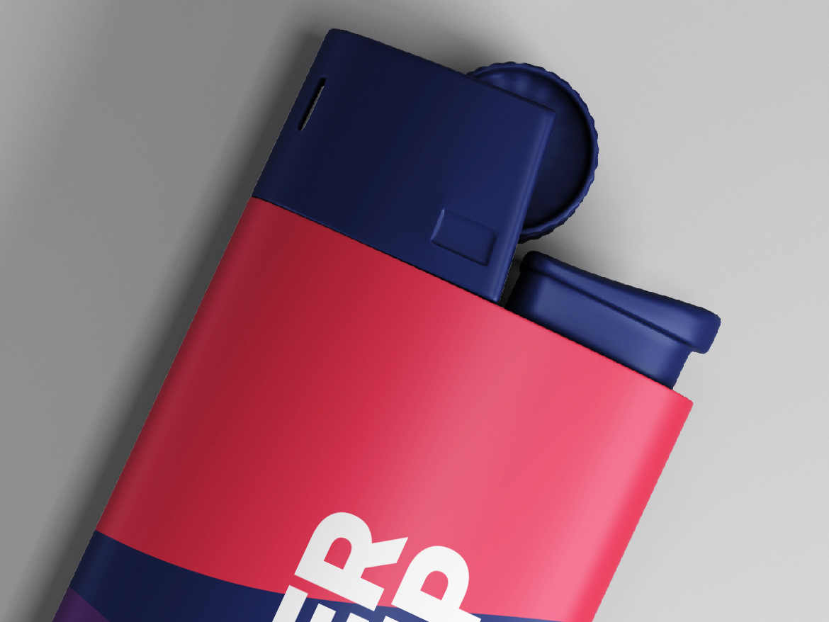 Free Lighter Mockup • graphicfriend.com