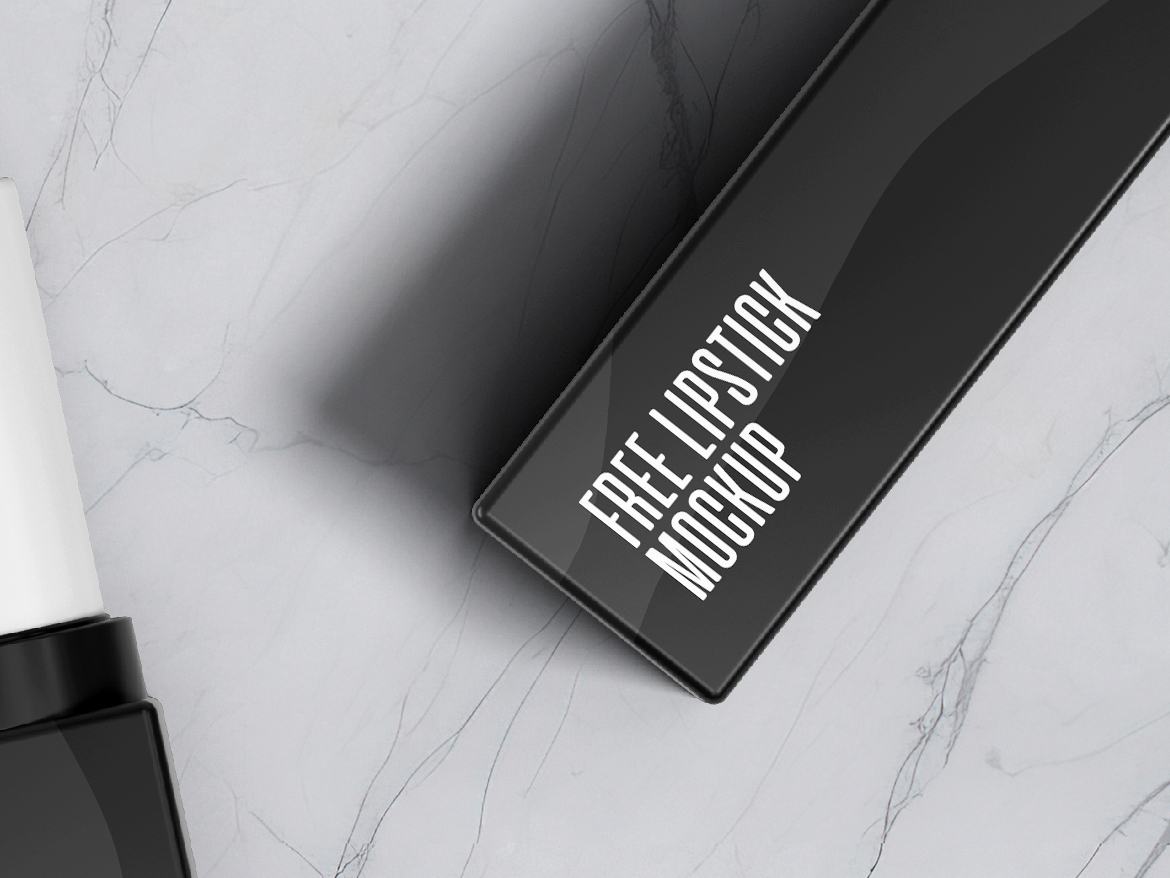 Free Lipstick Mockup • graphicfriend.com