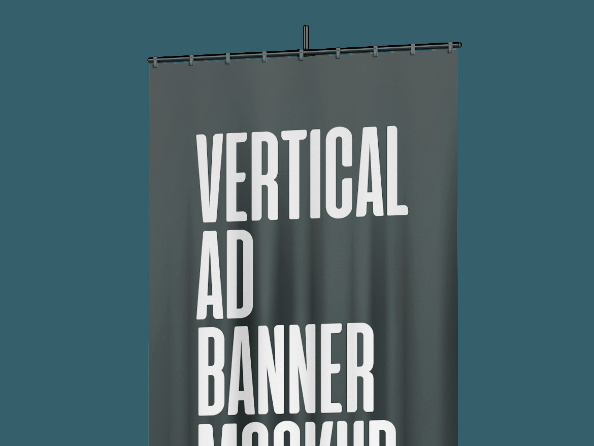 Vertical AD Banner Mockup • graphicfriend.com