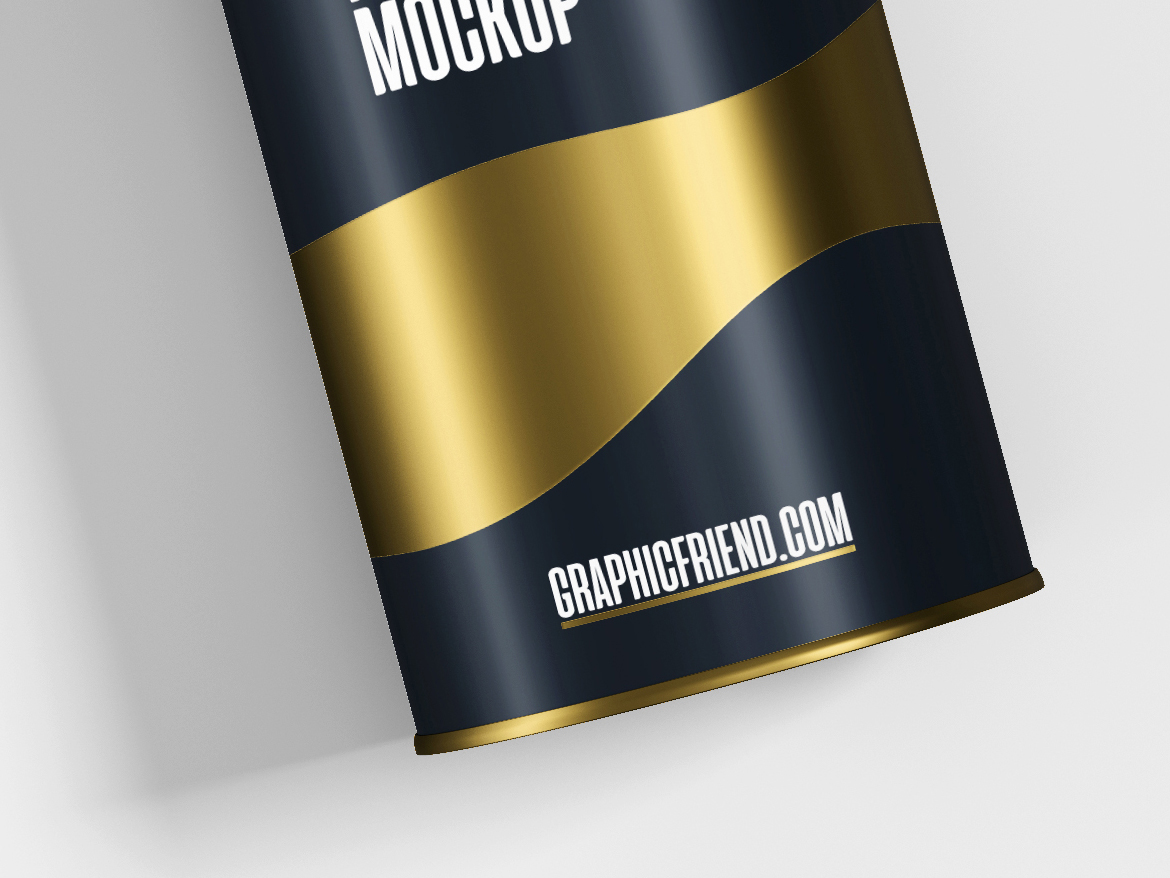 Cylinder Tube Packaging Mockup • graphicfriend.com