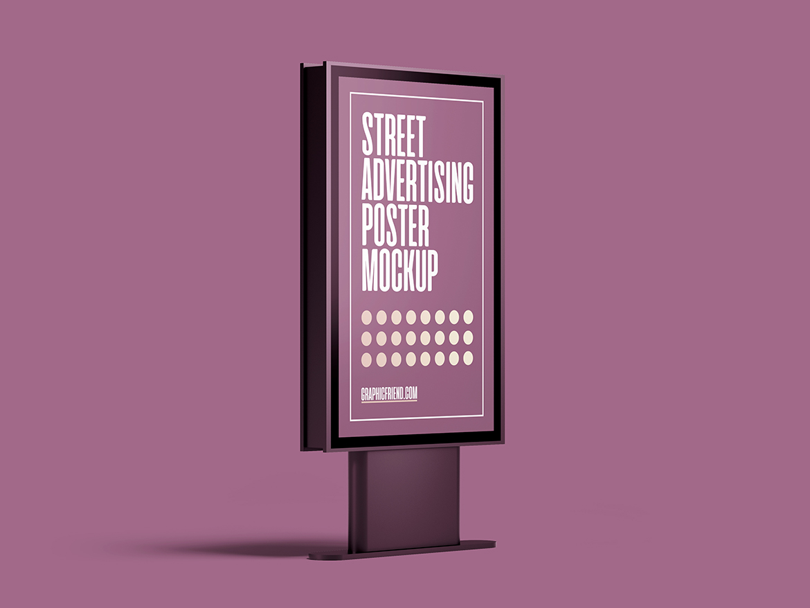 Street AD Poster Mockup • graphicfriend.com