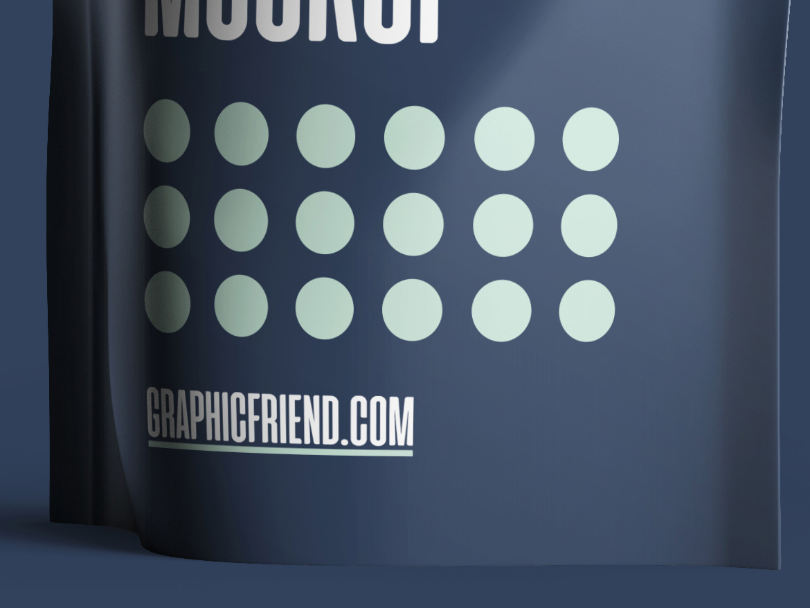 Doypack Pouch Food Mockup • graphicfriend.com