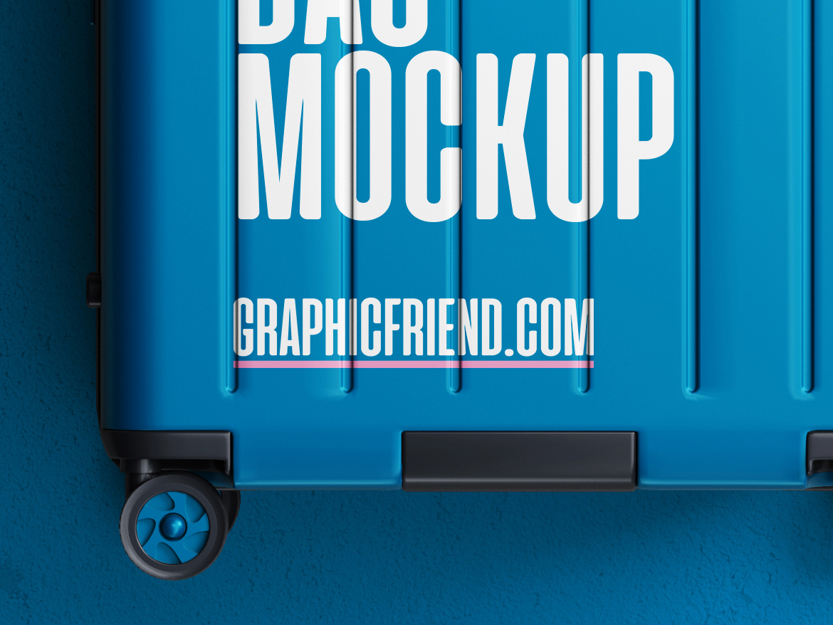Free Travel Bag Mockup • graphicfriend.com