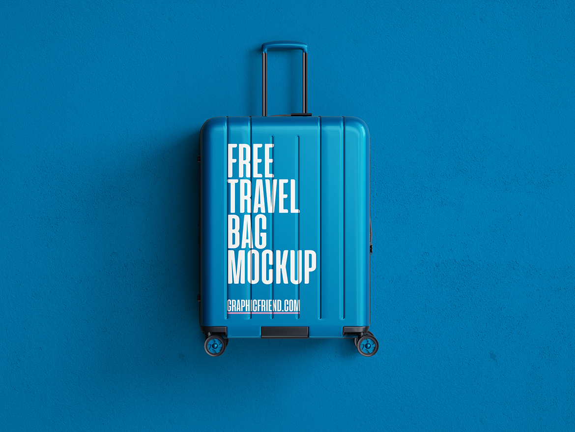 Free Travel Bag Mockup • graphicfriend.com