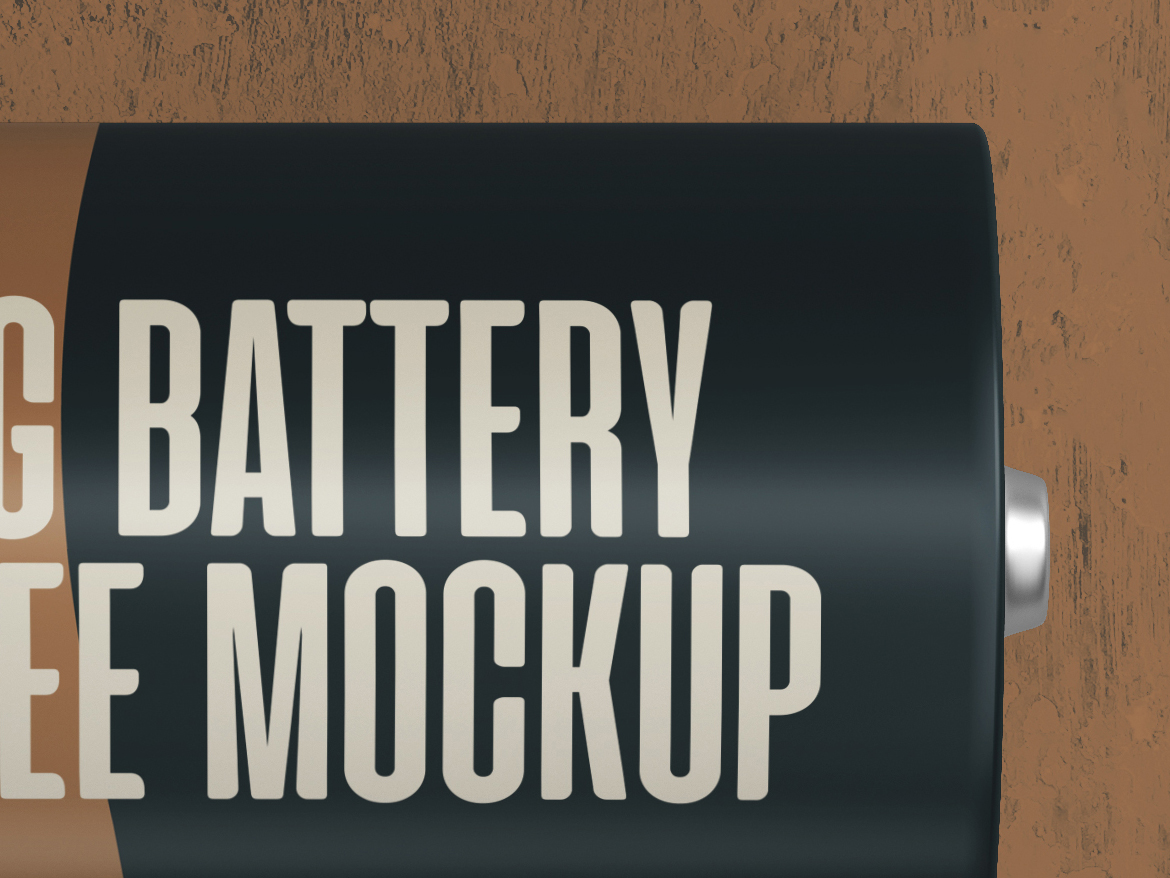 Big Battery Free Mockup • graphicfriend.com