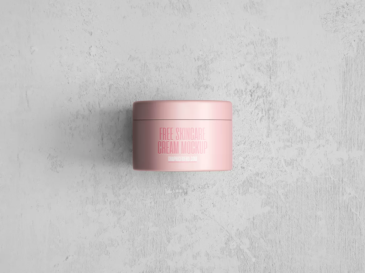 Free Skincare Cream Mockup • graphicfriend.com